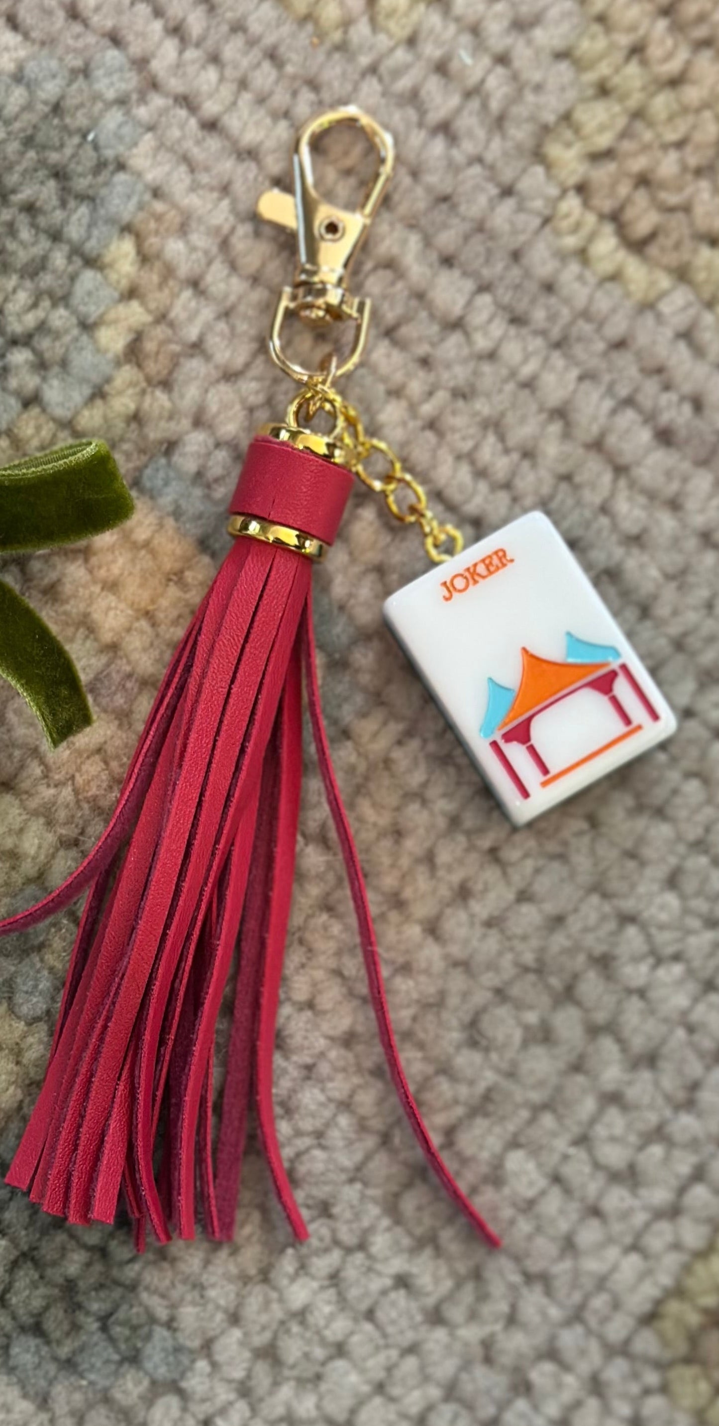Key chain-tile – Woodlands Mahjong Society